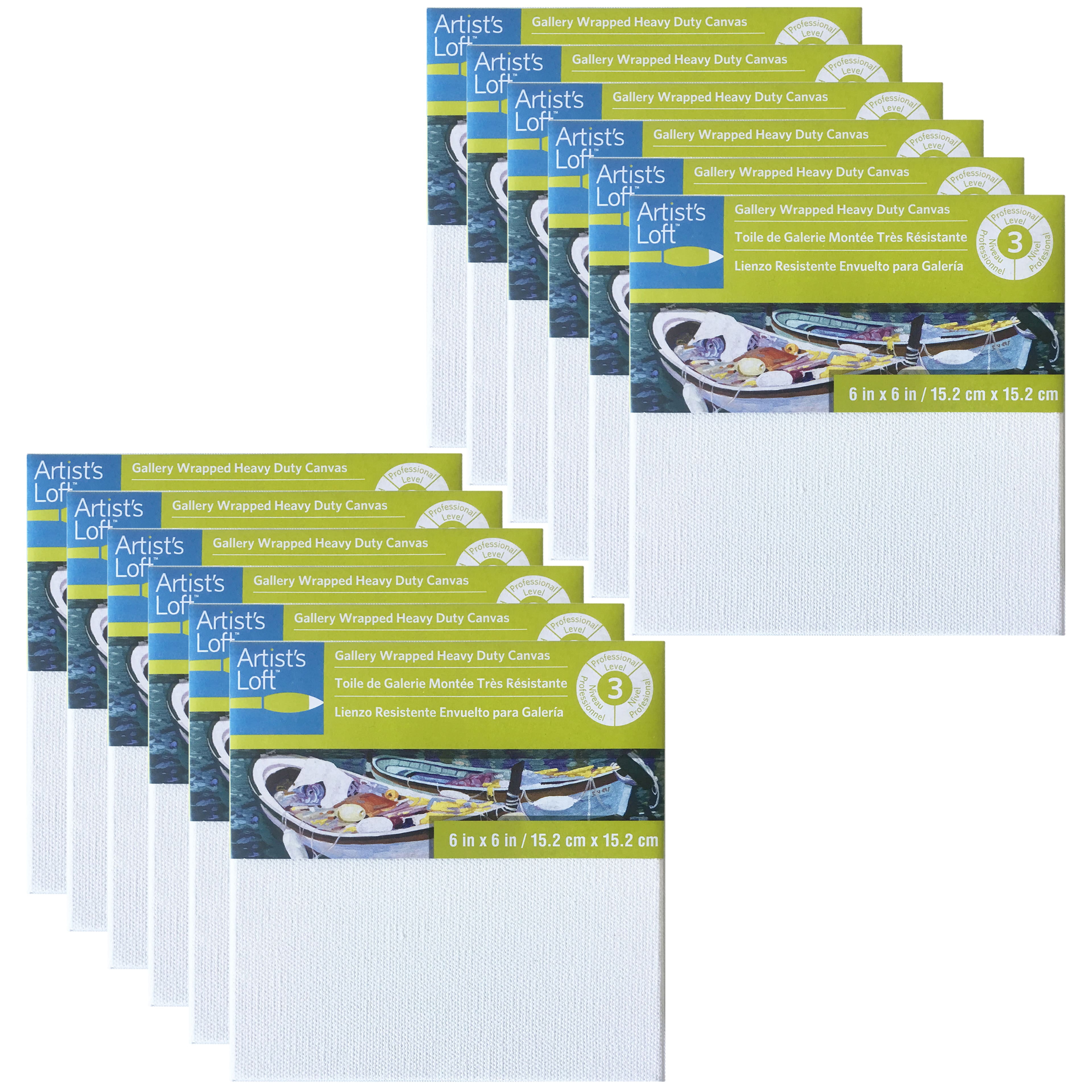 12 Pack: Level 3 Gallery Wrapped Heavy Duty Canvas by Artist's Loft ...
