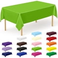 12 Pack Light Green Disposable Plastic Tablecloth, 54"x108" Rectangle ...
