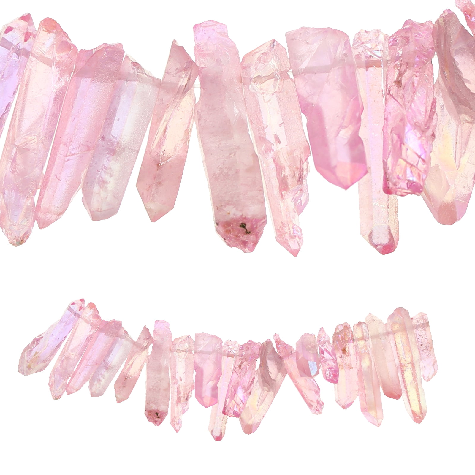 Bead Landing Light Pink Crystal Quartz Stick Beads, 12 Pack - Walmart.com