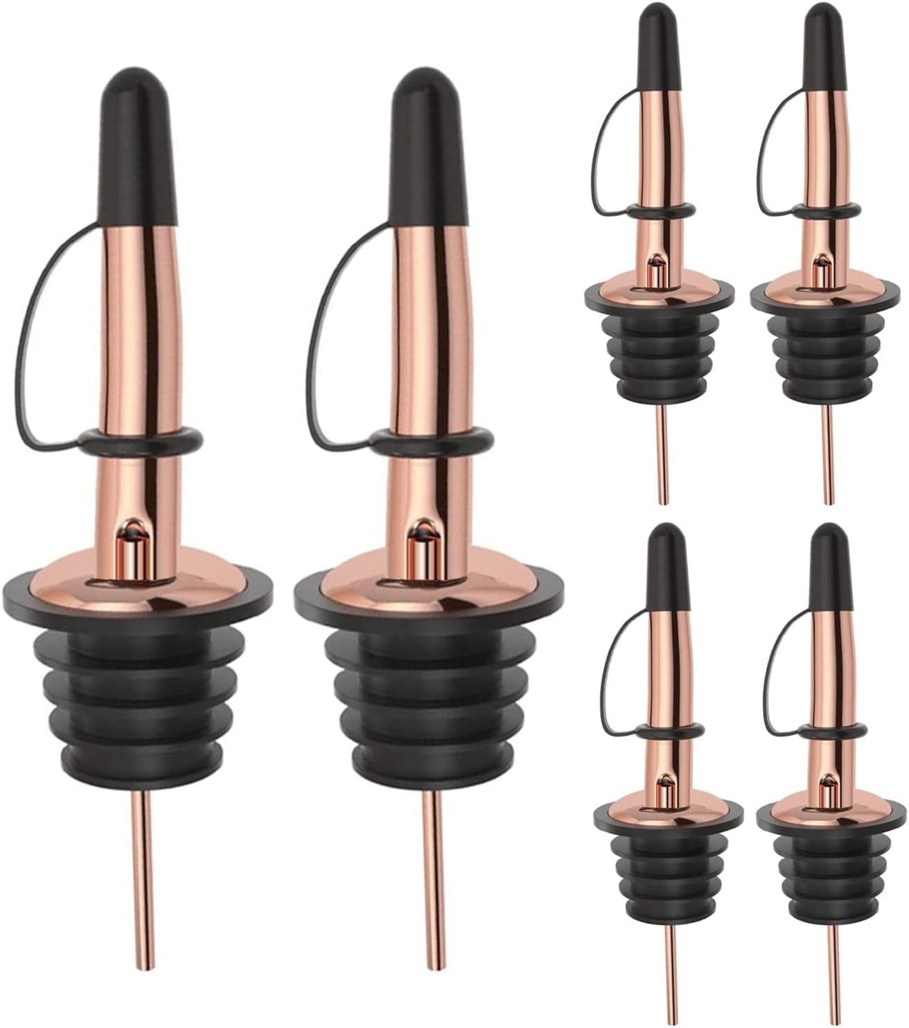 12 Pack Liquor Pour Spout With Dust Caps - Bottle Pourers for Alcohol ...