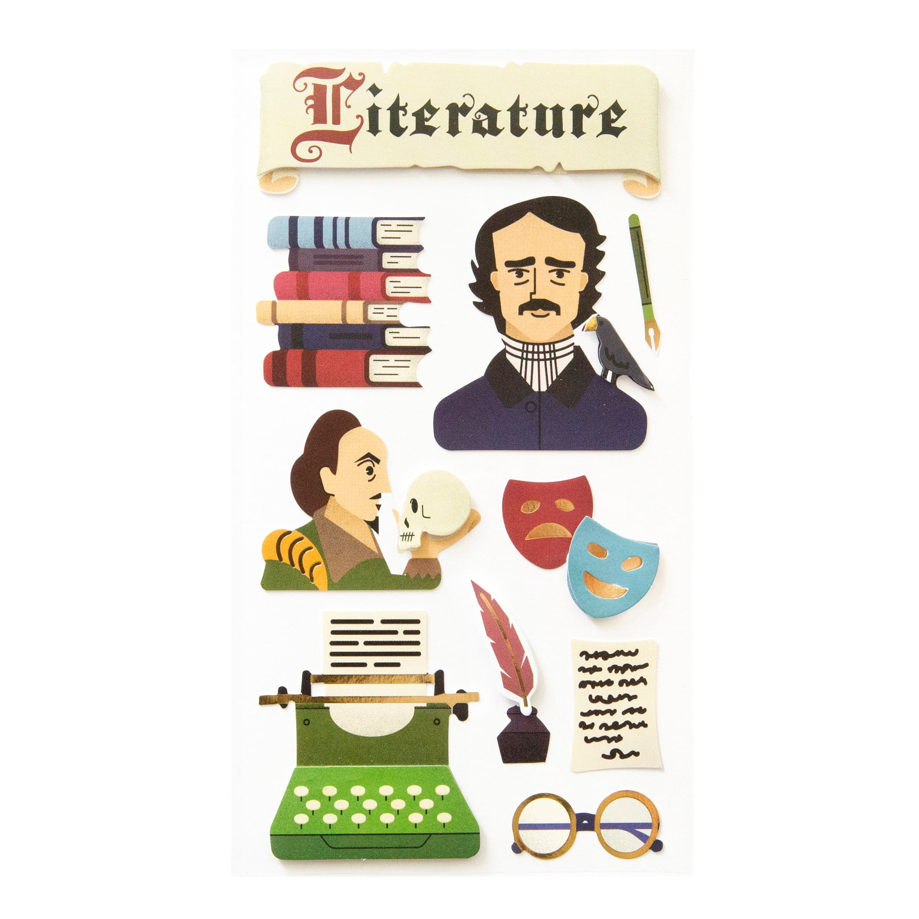 12 Pack: Literature Stickers by Recollections™ - Walmart.com