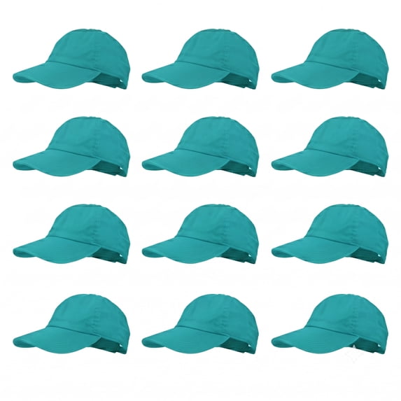 12-Pack Lot Classic 100% Cotton Plain Blank Baseball Cap Low Profile ...