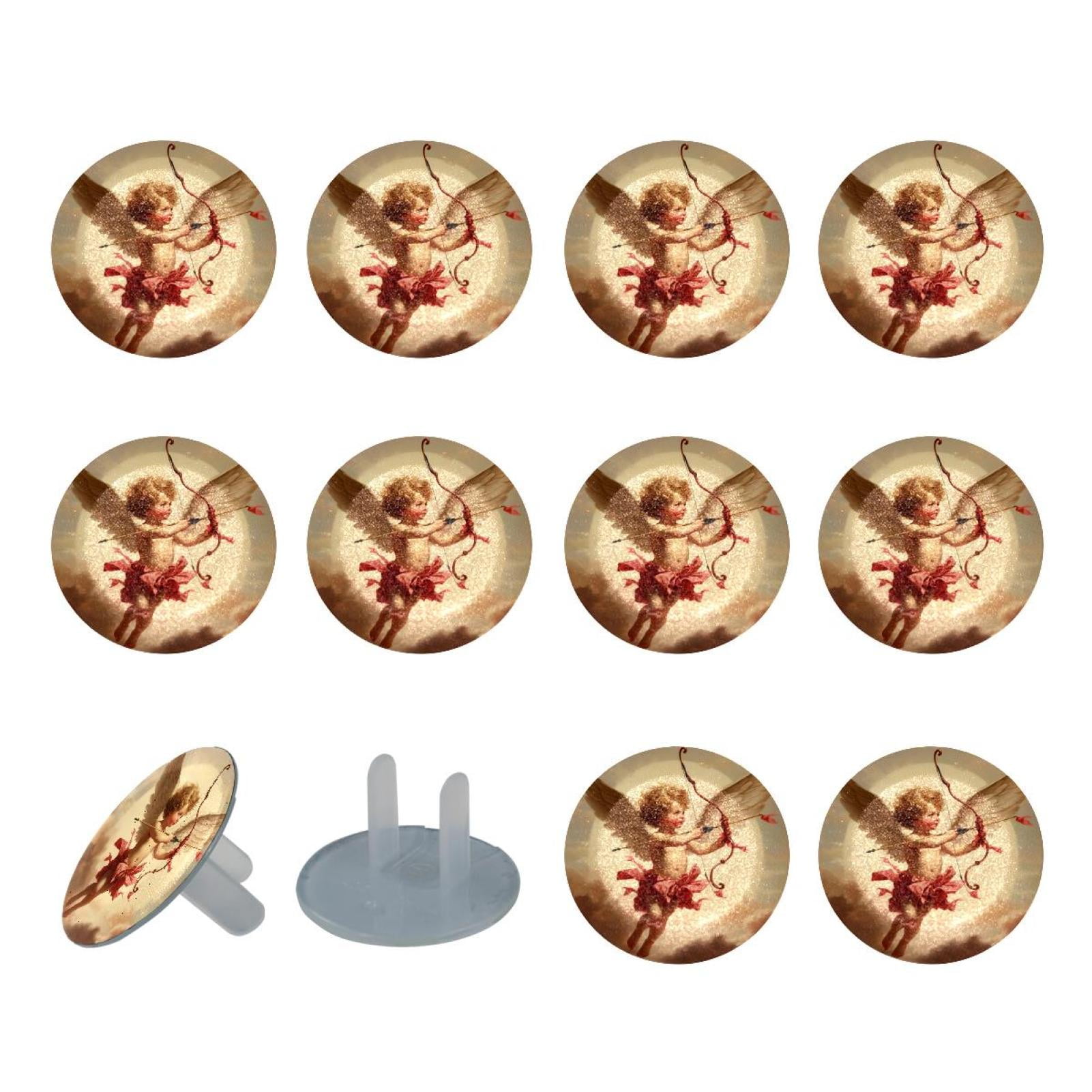 12 Pack Love Cupid Heart Outlet Covers Baby Proofing Socket Protectors ...