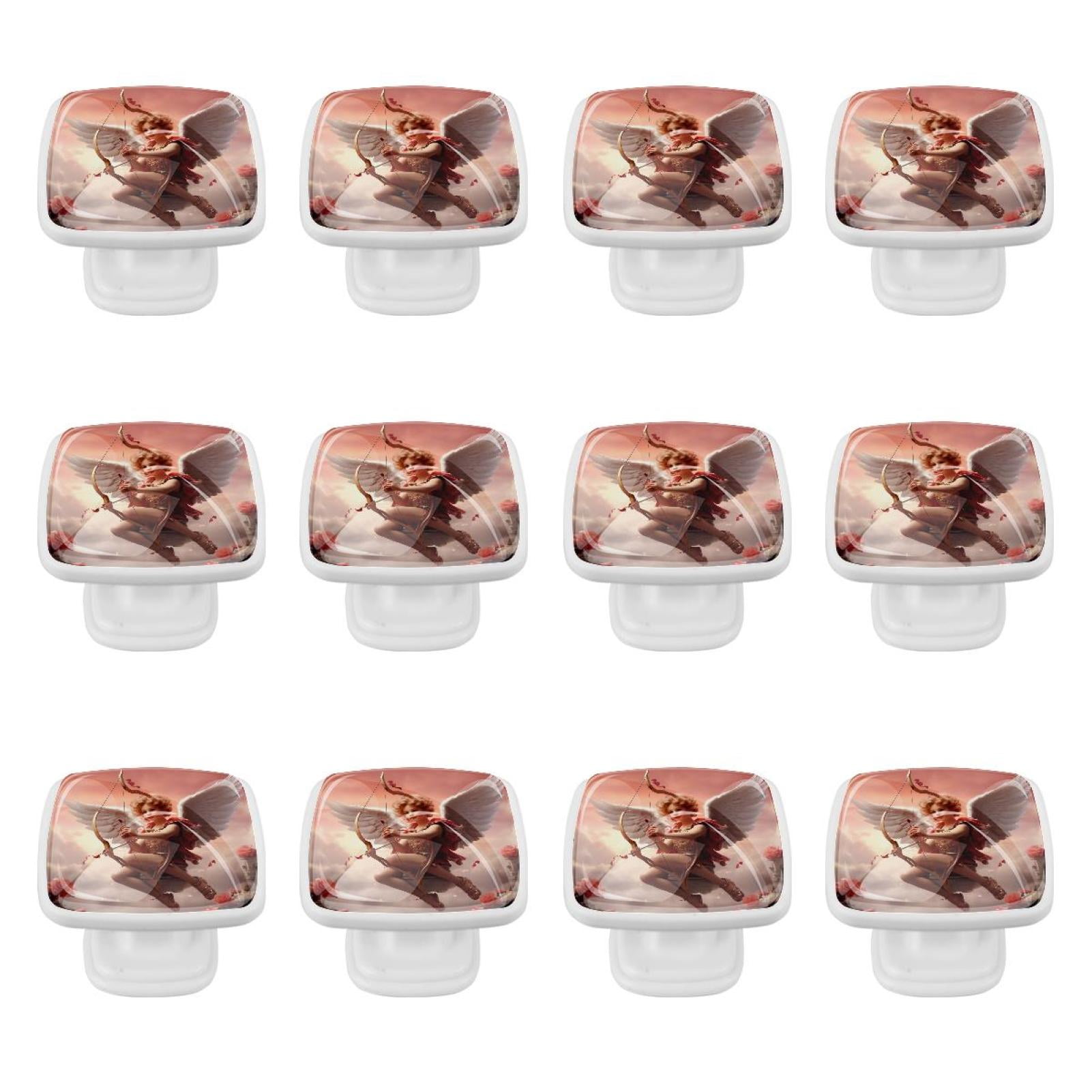 12 Pack Love Cupid Heart Square Cabinet Knobs Kitchen Cabinet Pulls ...