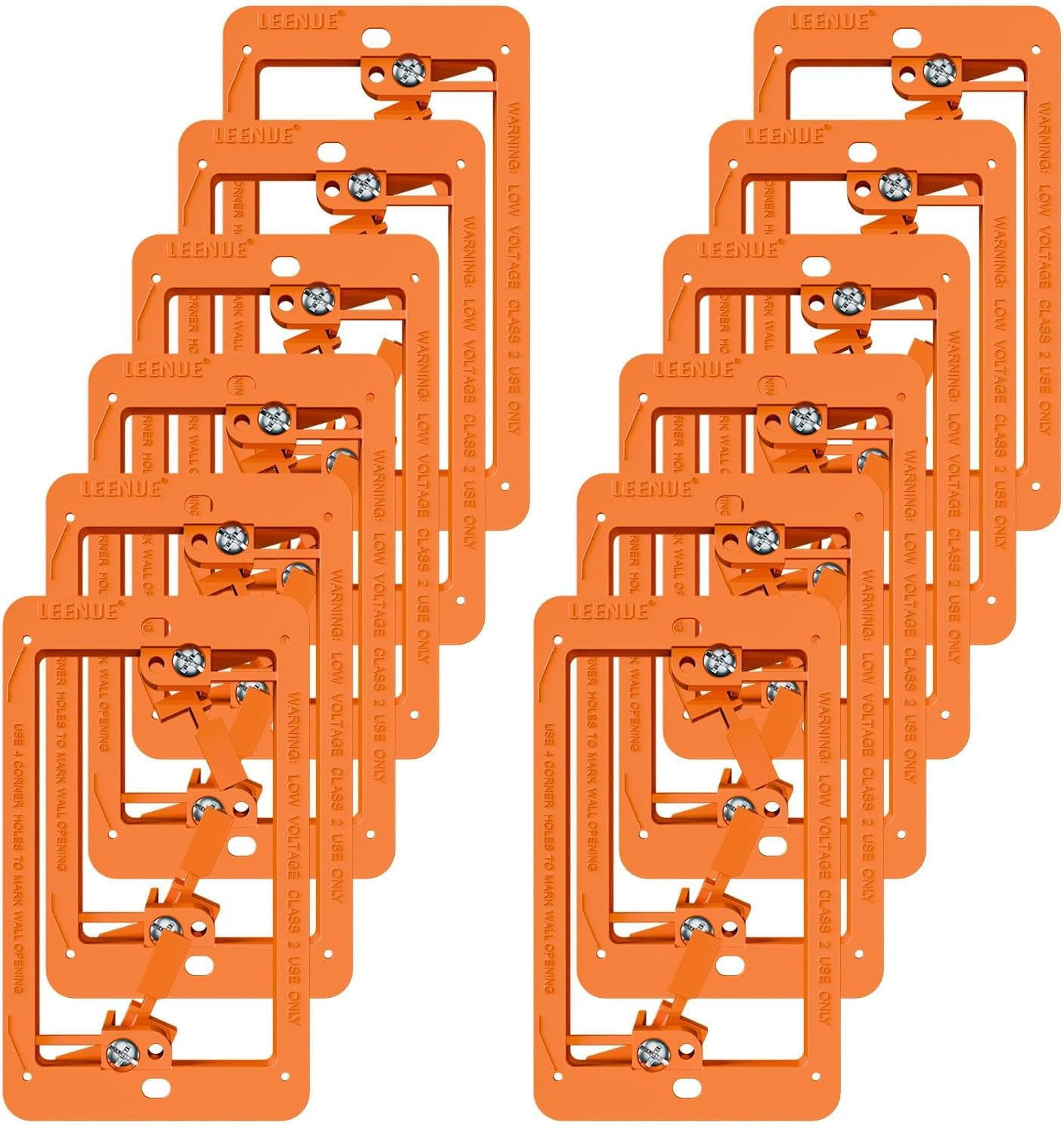 12 Pack Low Voltage Mounting Bracket 1 Gang for Ethernet Wall Plate ...