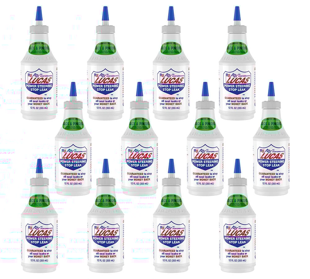 (12 Pack) Lucas Oil 10008 Power Steering Stop Leak - 12 Ounce - Walmart.com