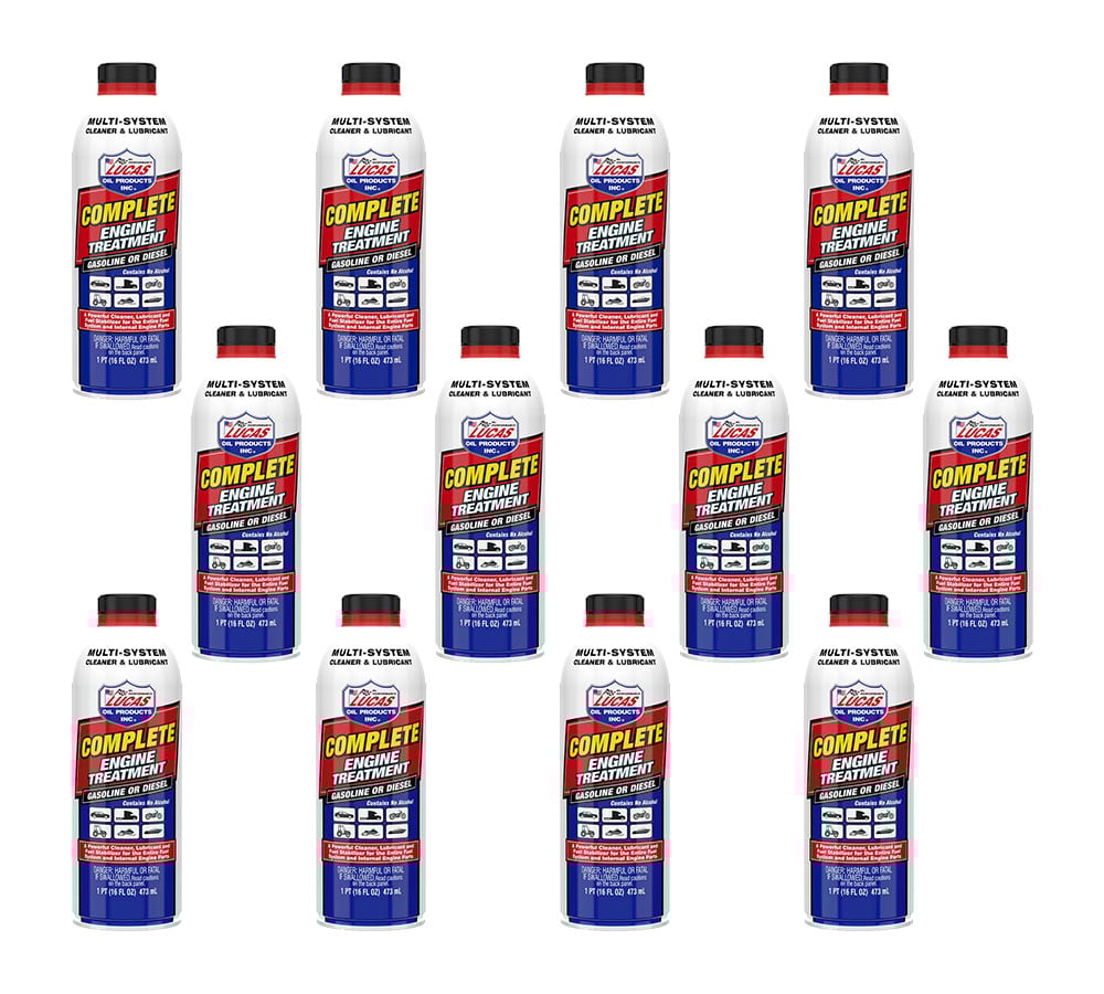 (12 Pack) Lucas Oil 10016 Complete Engine Treatment - 16 Ounce ...