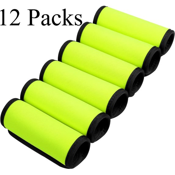 12 Pack Luggage Handle Wrap, Luggage Handle Wraps for Suitcase, Bright ...