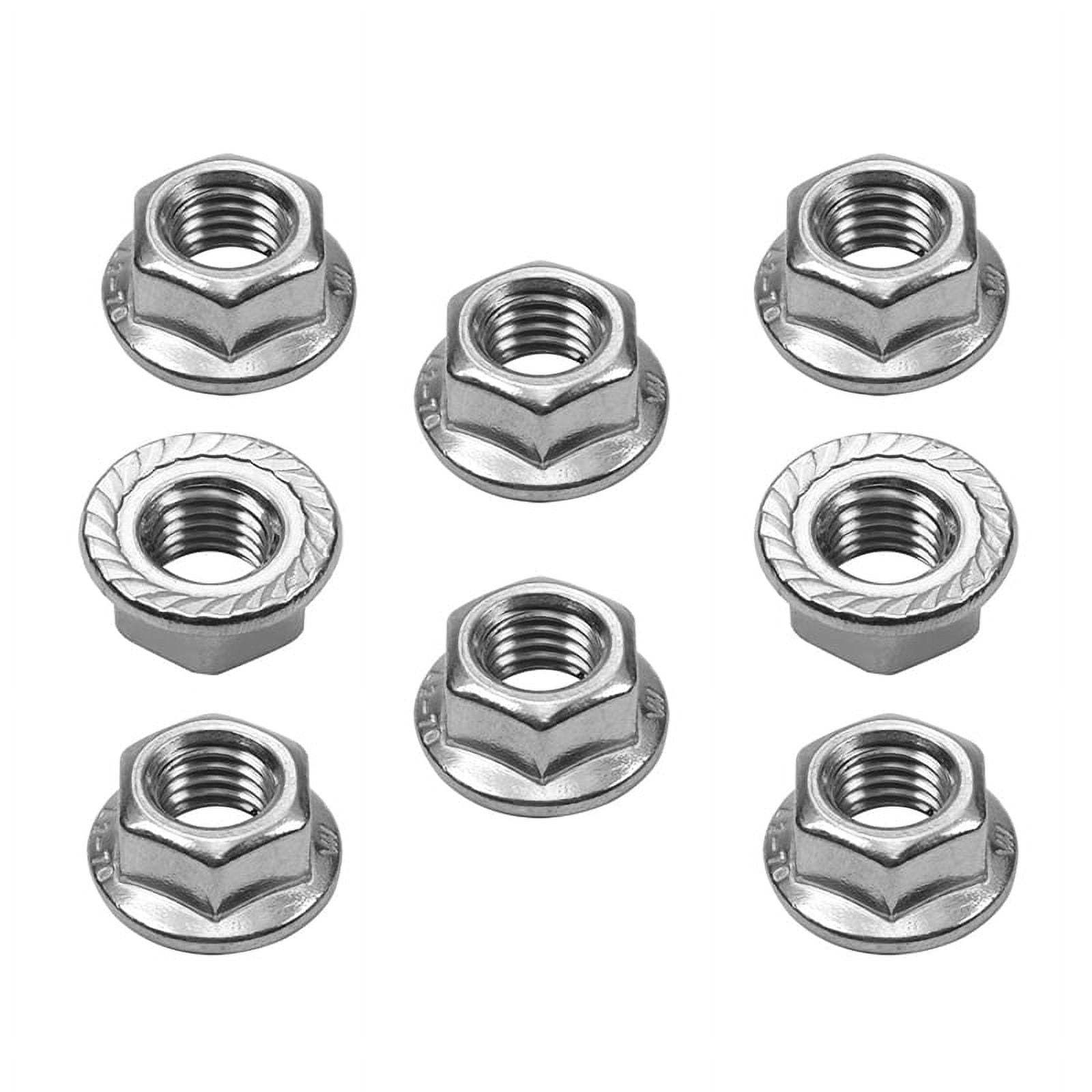 12 Pack M 12 Serrated Flange Hex Nuts, -1.75mm Hexagon Flange Nuts ...