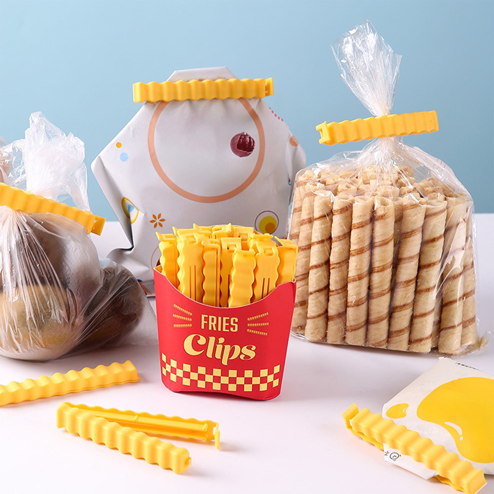 12 Pack Magnetic Chip Clips,Bag Clips Food Bag Clips For Food Packages ...