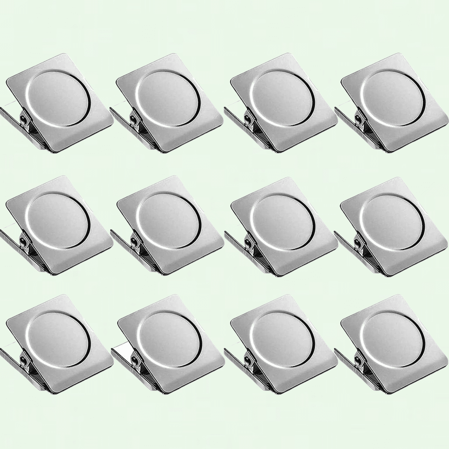 12 Pack Magnetic Clips, 1.5-inch Heavy Duty Metal Magnet Clips for ...