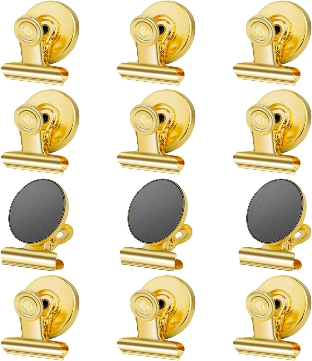 12-Pack Magnetic Clips with Anti-Scratch Pads, Heavy Duty Fridge ...