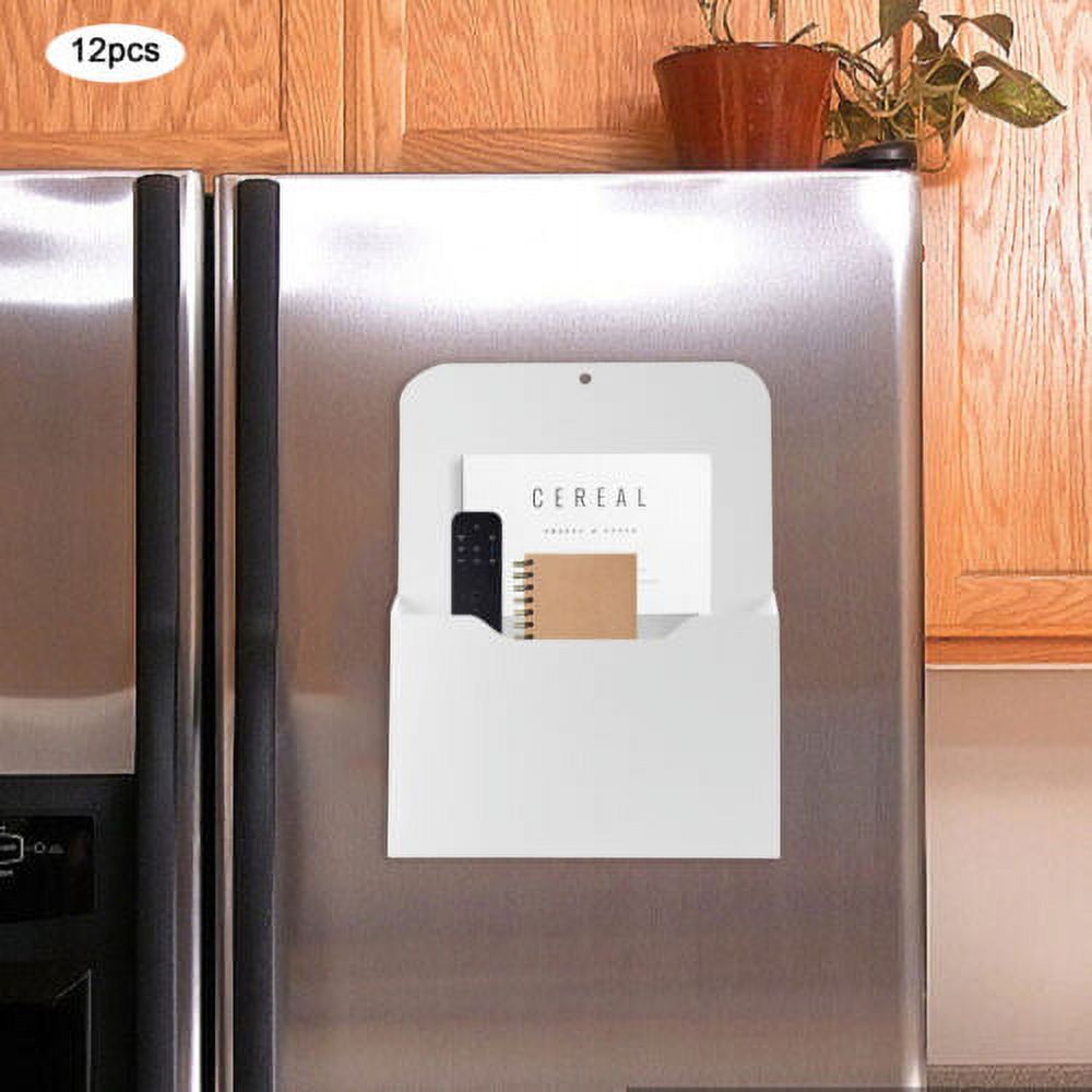 12 Pack Magnetic File Holder Letter Size Magnetic Paper Holder Magazine ...