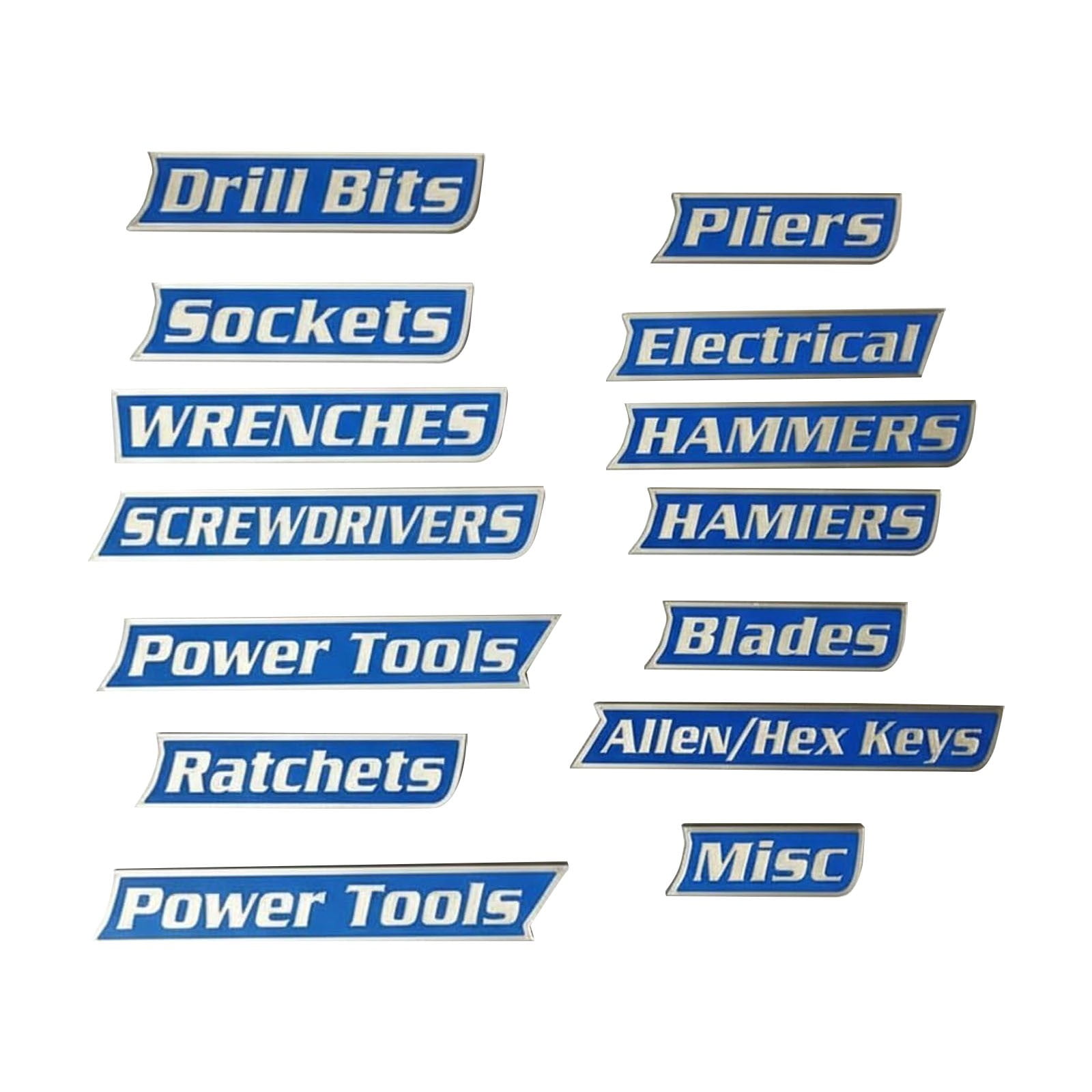 12 Pack of Magnetic Tool Box Labels, 2026 New Upgrade Magnetic Toolbox ...