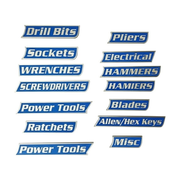 12 Pack of Magnetic Tool Box Labels, 2026 New Upgrade Magnetic Toolbox ...