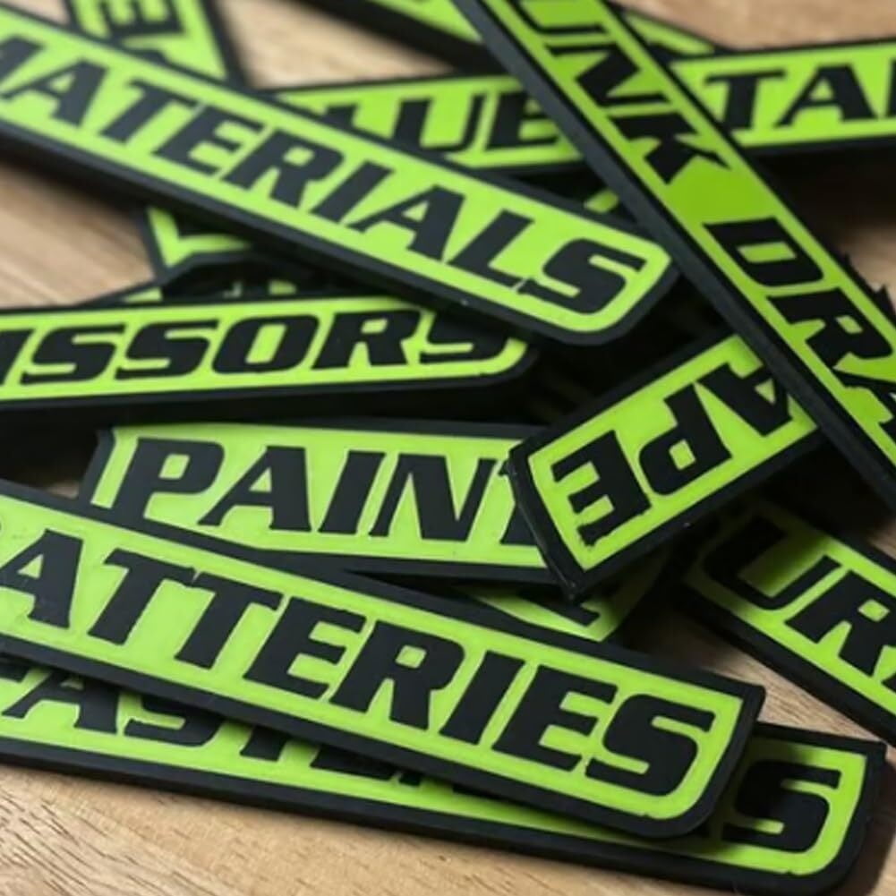 12 Pack of Magnetic Toolbox Labels, 3D Printed Personalized Tool Box ...