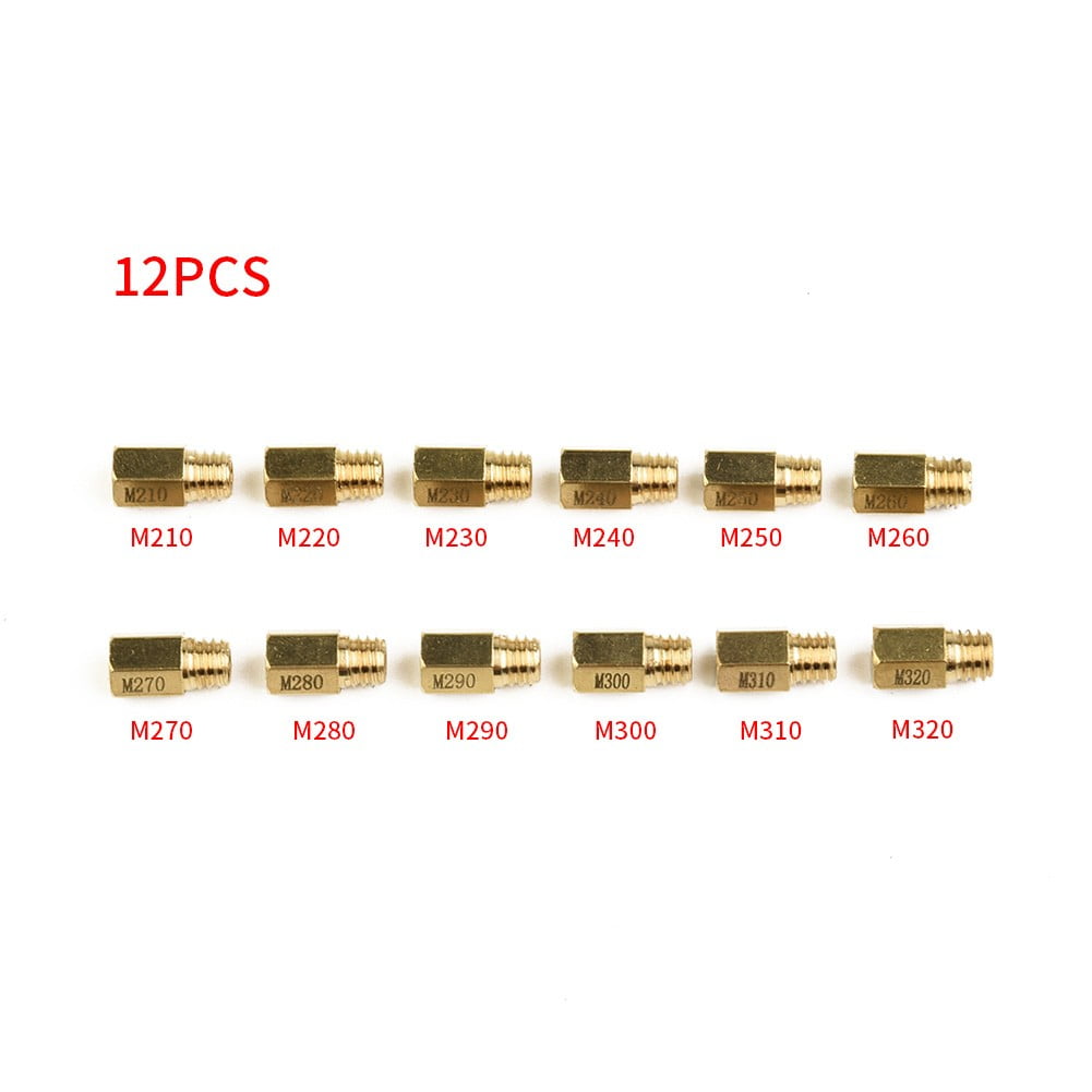 12-Pack Main Jets for Mikuni VM Flange Mount Round Slide and For TM ...