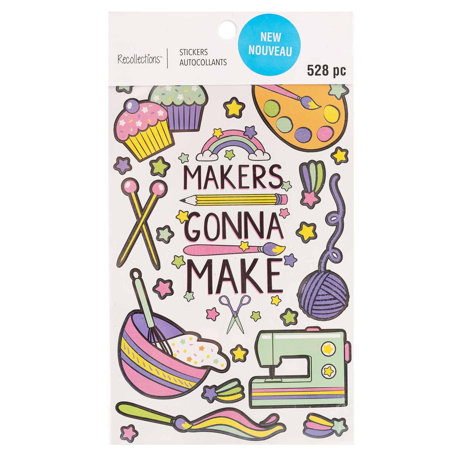 12 Pack: Maker Sticker Book by Recollections™ - Walmart Business Supplies