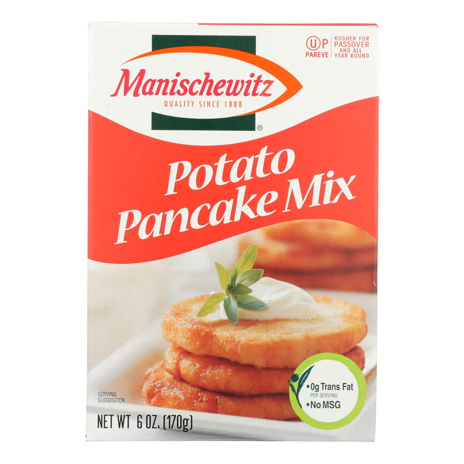 (6 Pack) Manischewitz Potato Pancake Mix, 6 oz - Walmart.com
