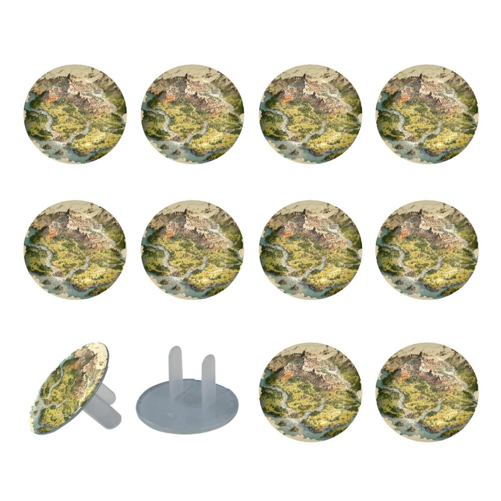 12 Pack Map Block Outlet Covers Baby Proofing | Safe Electric Plug ...
