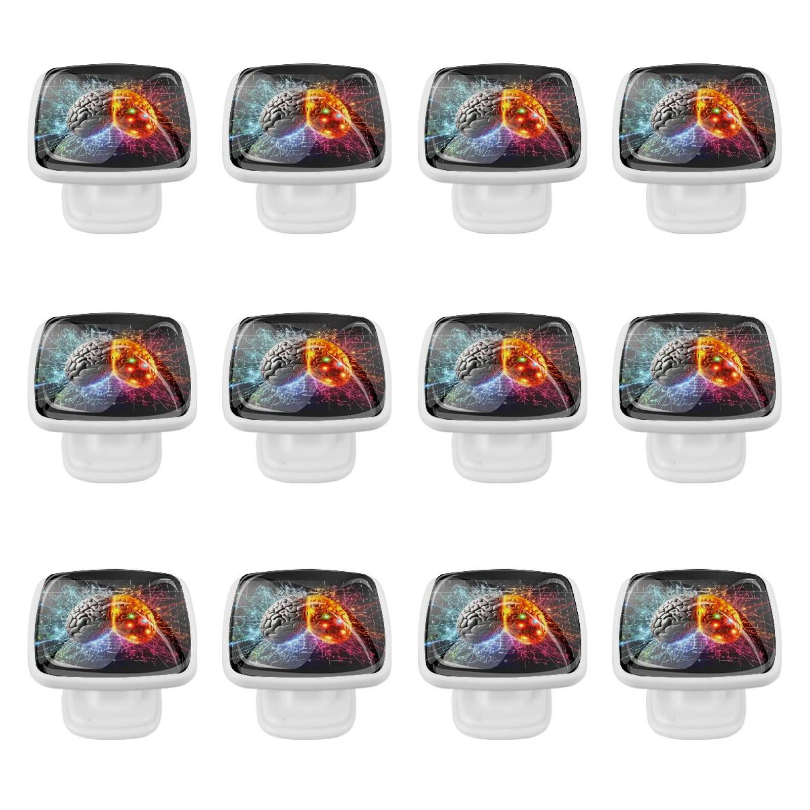 12 Pack Mathematical Engineering Brain Kitchen Cabinet Square Knob ...