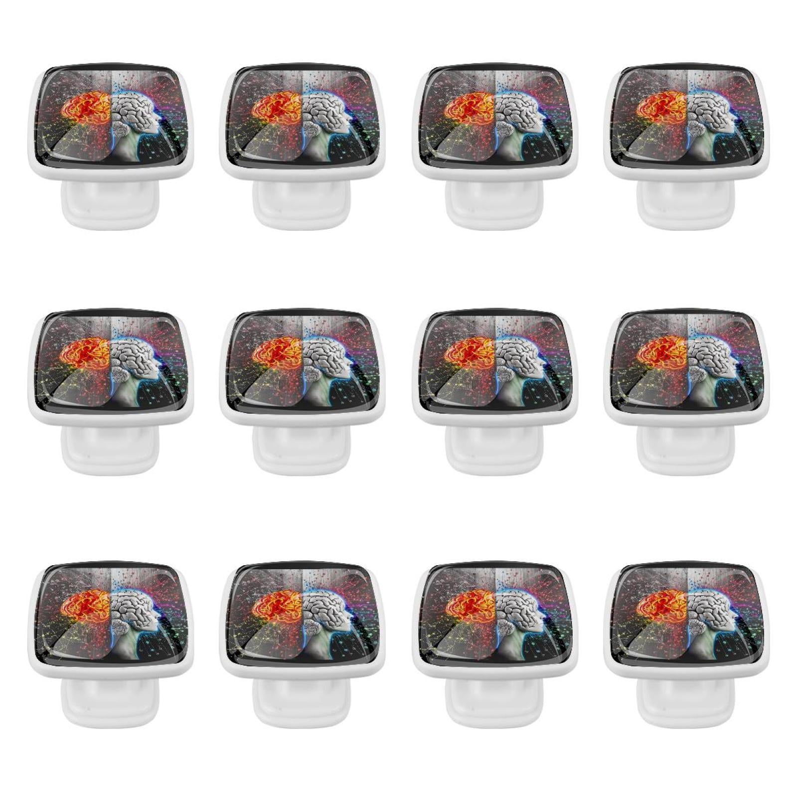 12 Pack Mathematical Engineering Brain Kitchen Cabinet Square Knob ...