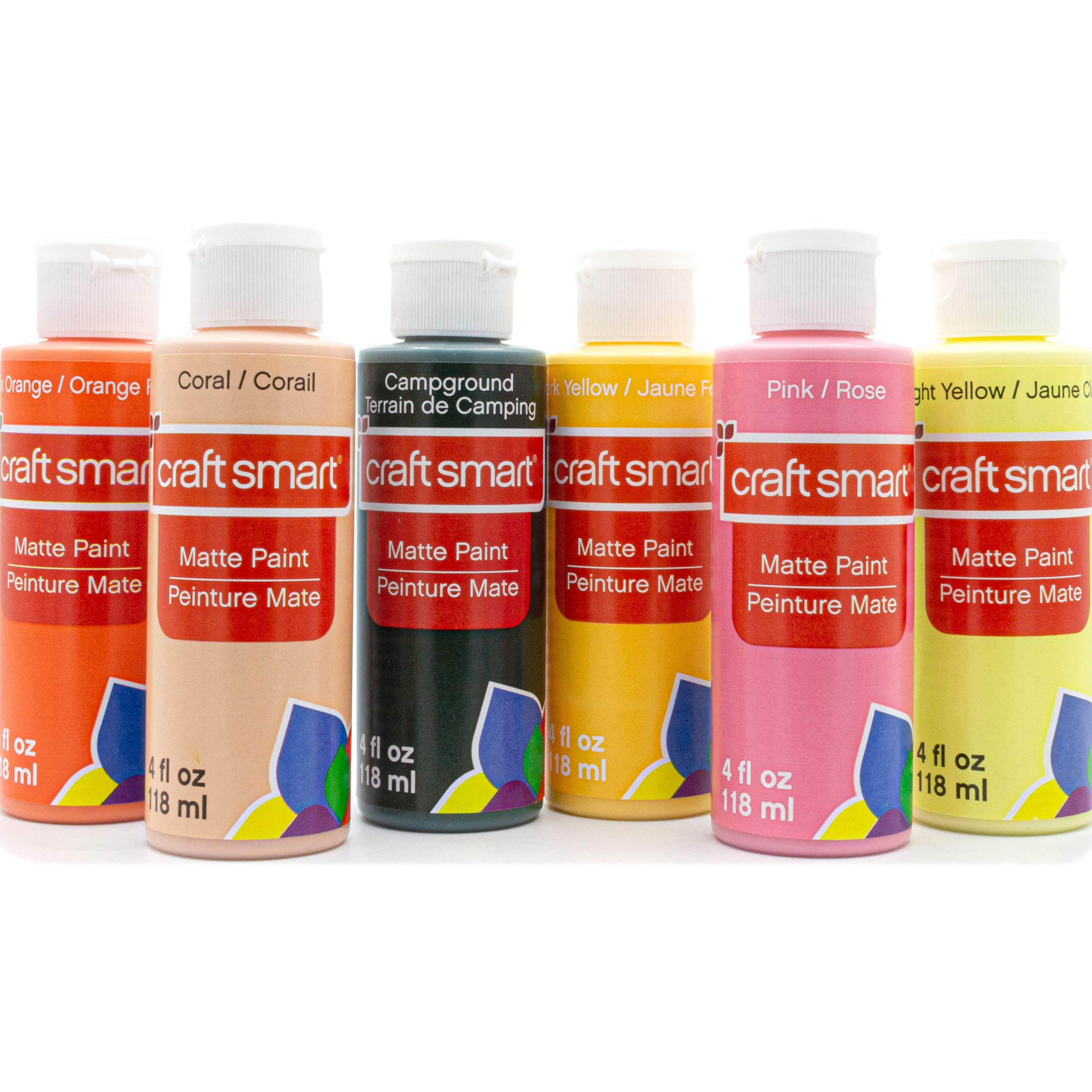 12 Pack: Matte Acrylic Paint by Craft Smart®, 4oz. - Walmart.com