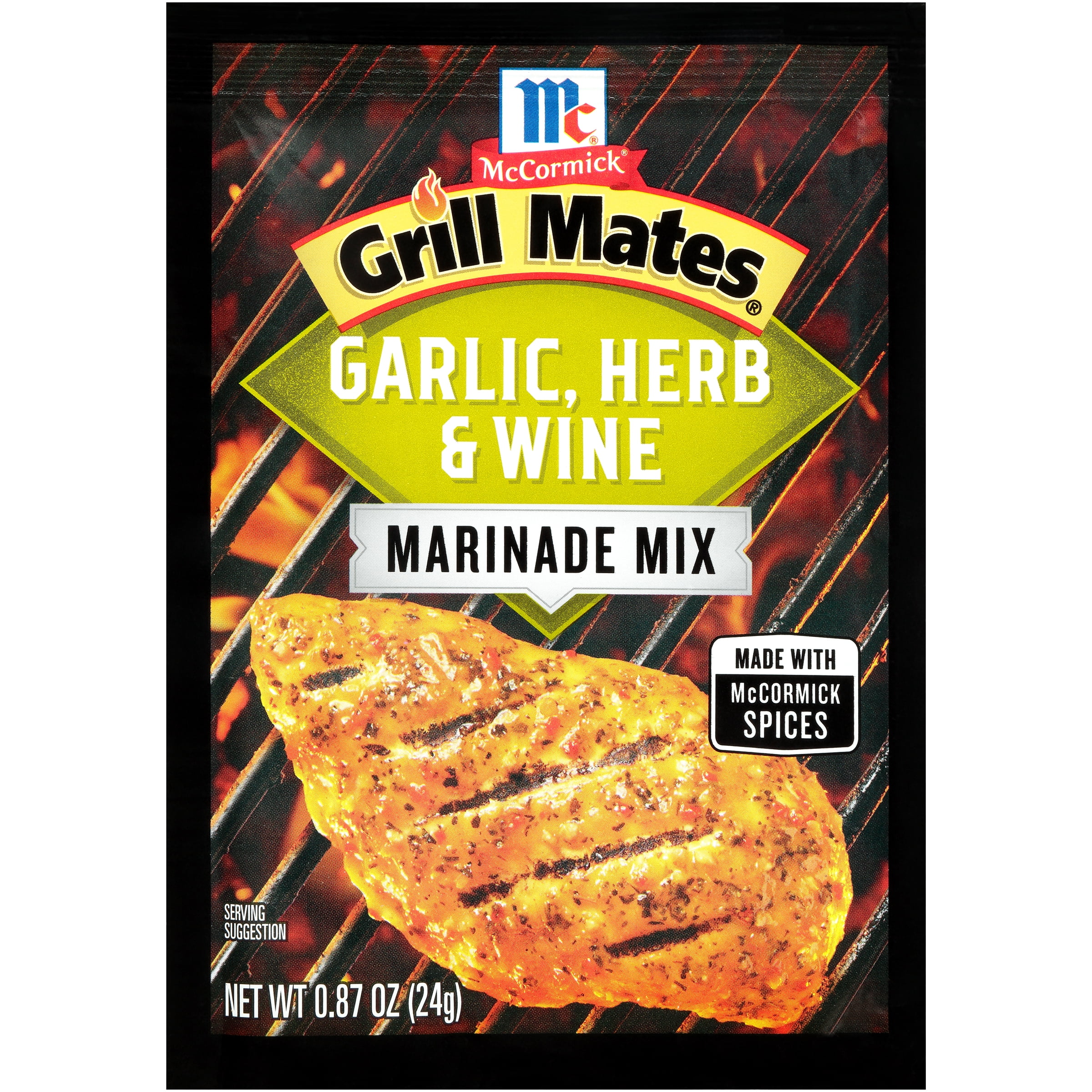 (12 pack) McCormick Grill Mates Garlic, Herb & Wine Marinade Seasoning ...