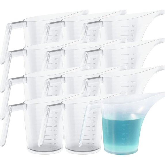 12 Pack Measuring Funnel Pitcher, 33OZ Easy Pour Measuring Cup with ...