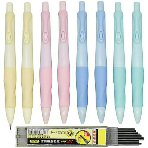 12 Pack Mechanical Pencils with Grip Trainer, Automatic 2.0mm 2B Lead ...