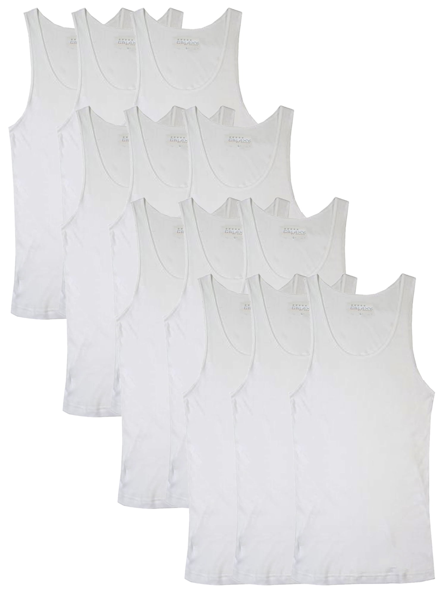12-Pack Men's Classic Stretch Tank Tops (Sizes, S-2XL) - Walmart.com