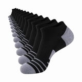 12 Pack Mens Socks Black Ankle Low Cut Comfort Breathable Casual ...