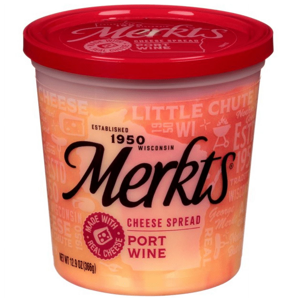 Merkts Cheese Spread, 12.9oz, 12 Pack, Made with Real Cheese, Wisconsin ...