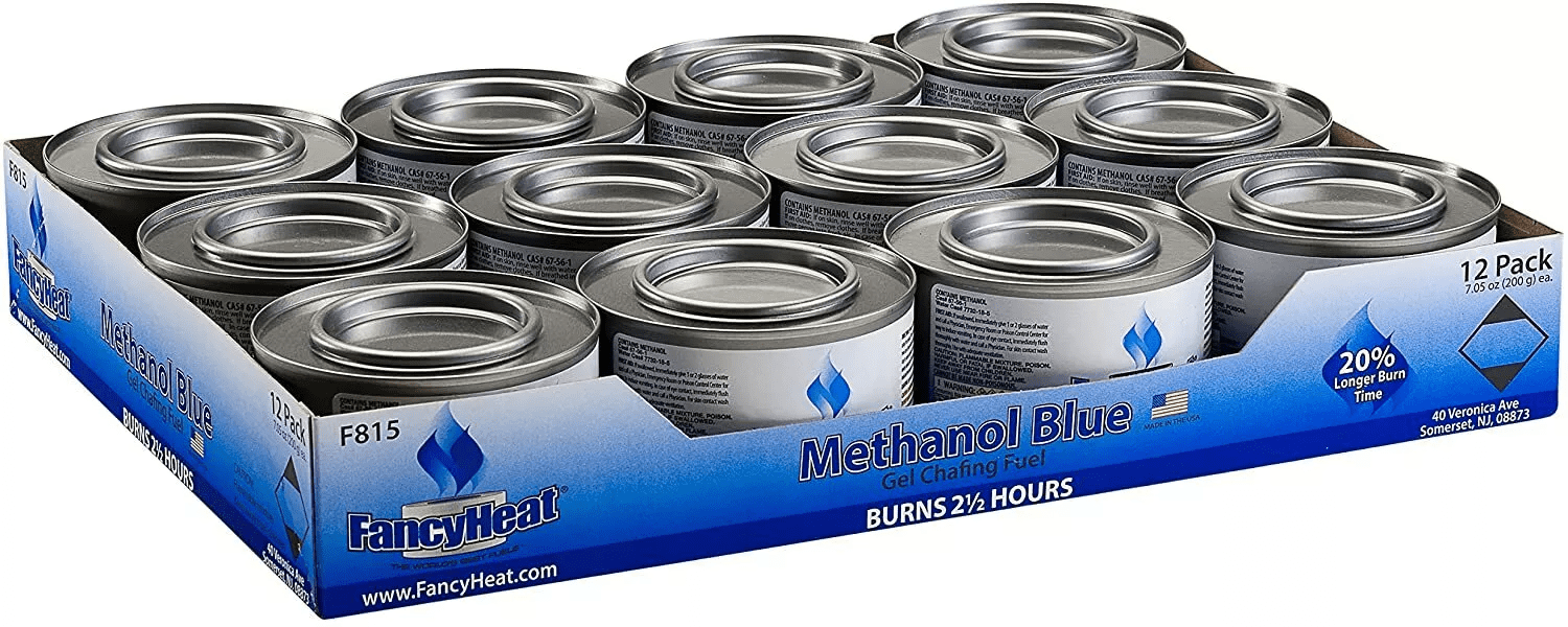 12-Pack-Methanol 7oz Cooking Fuel, Gel Chafing Cans 2.5 hour - Walmart.com