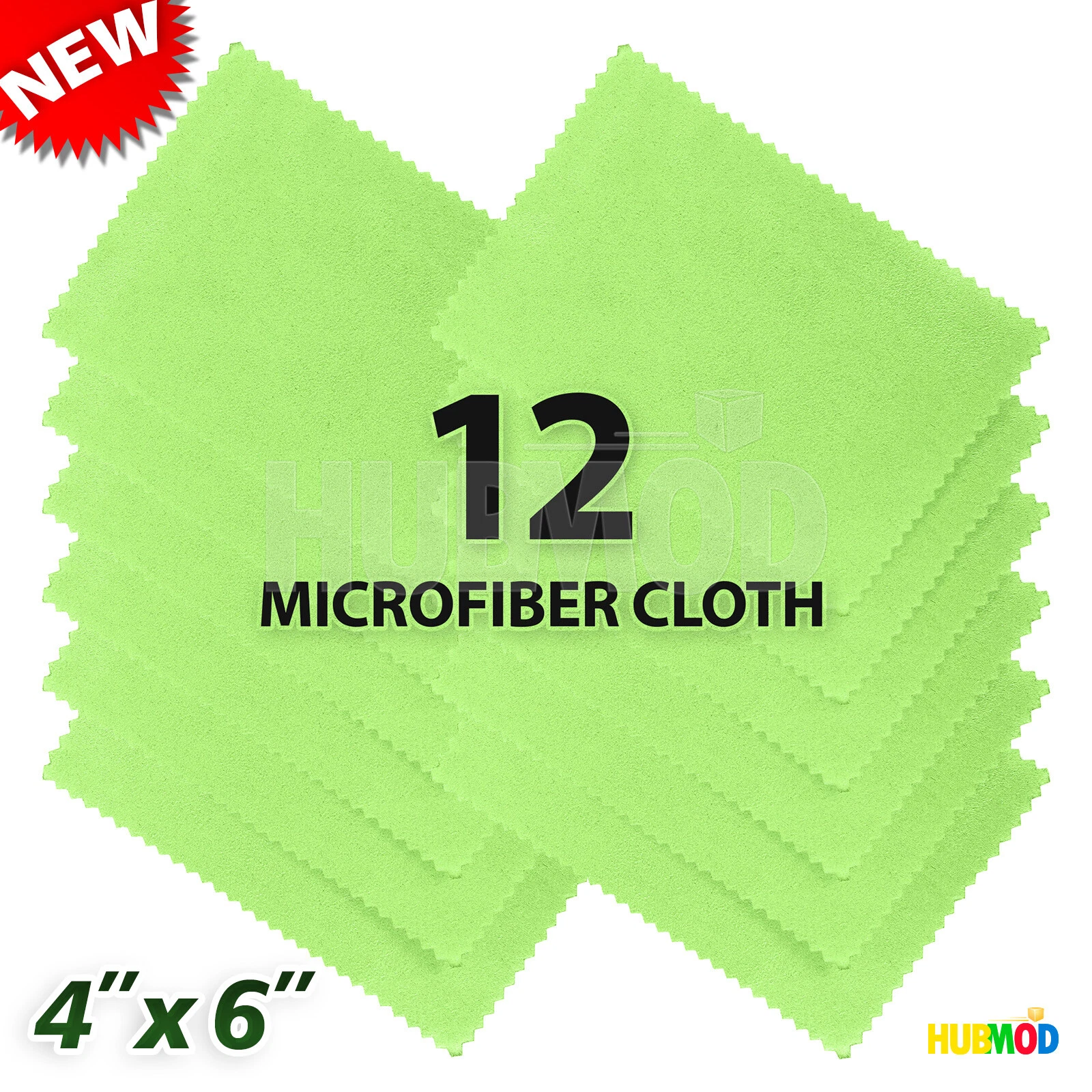 12-Pack Microfiber Cleaning Cloth Lcd Screen Lens Camera Eyeglasses ...
