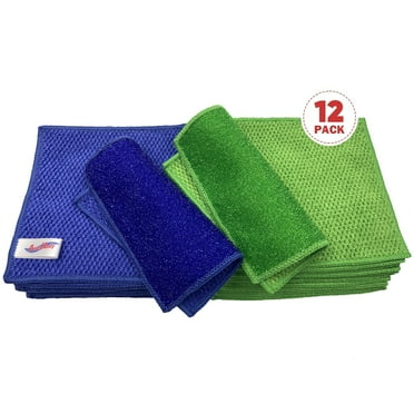 S Shaped Three Layer Sponge Wipe Set | Wavy Surface Scouring Pads ...