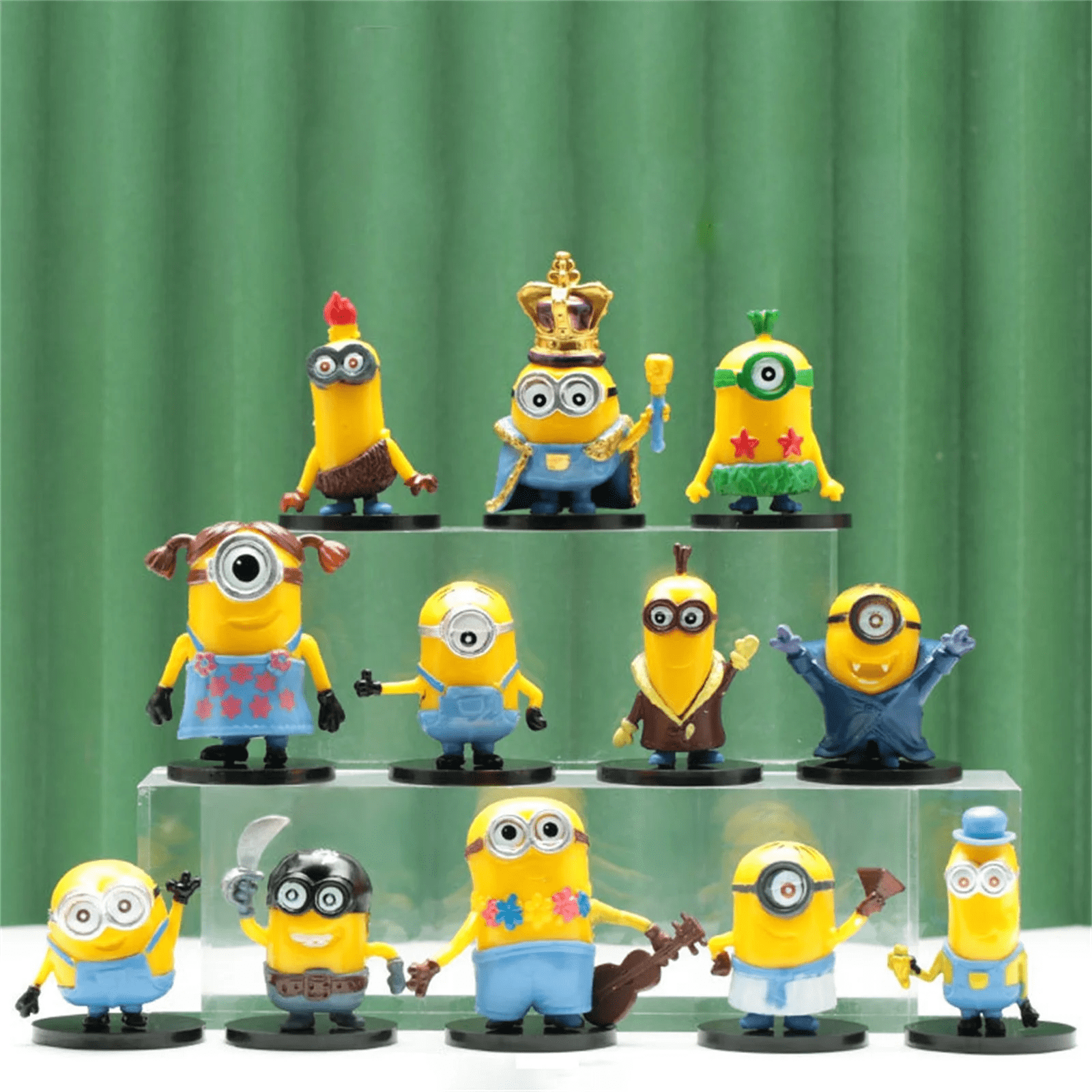 12-Pack Mini Action Figures Play Set – Funny Yellow Characters ...