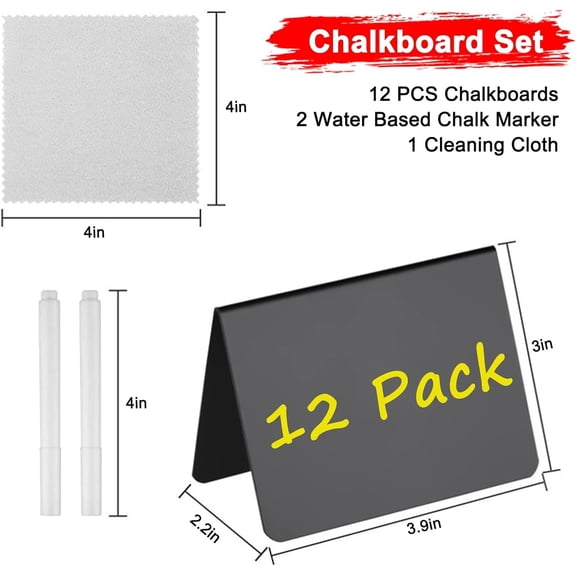 Food Label Holders and Table Number Stands for Buffets and Events