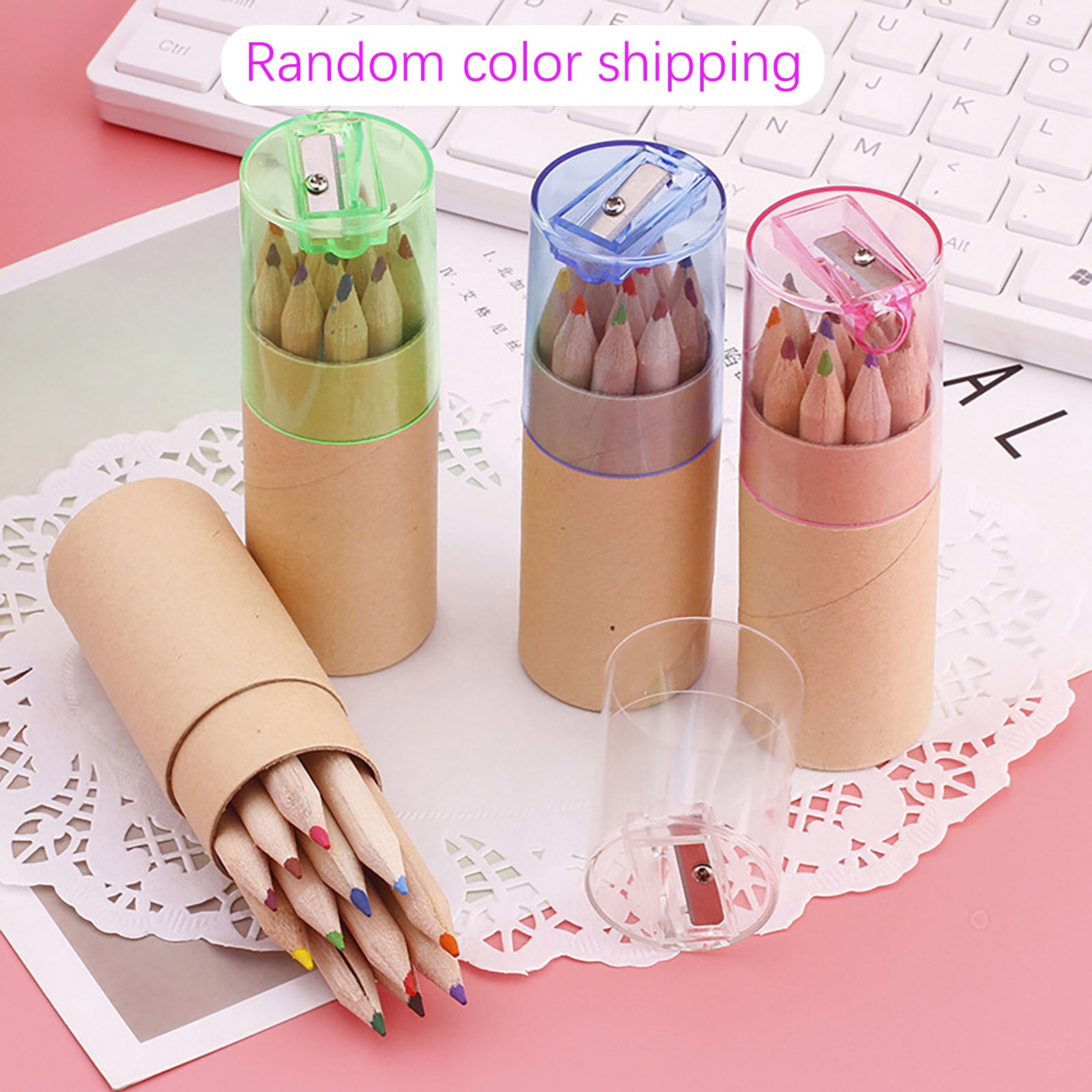 12 Pack Mini Drawing Colored Pencils With Sharpener Mini Drawing ...
