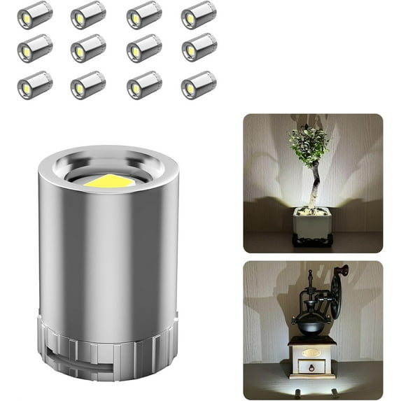 12 Pack Mini LED Lights, Duslogis Cold White Small LED Light, Mini ...