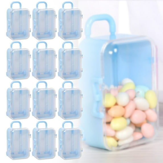 12 Pack Mini Luggage Suitcase Candy Box, Travel Trolley Case Shaped ...