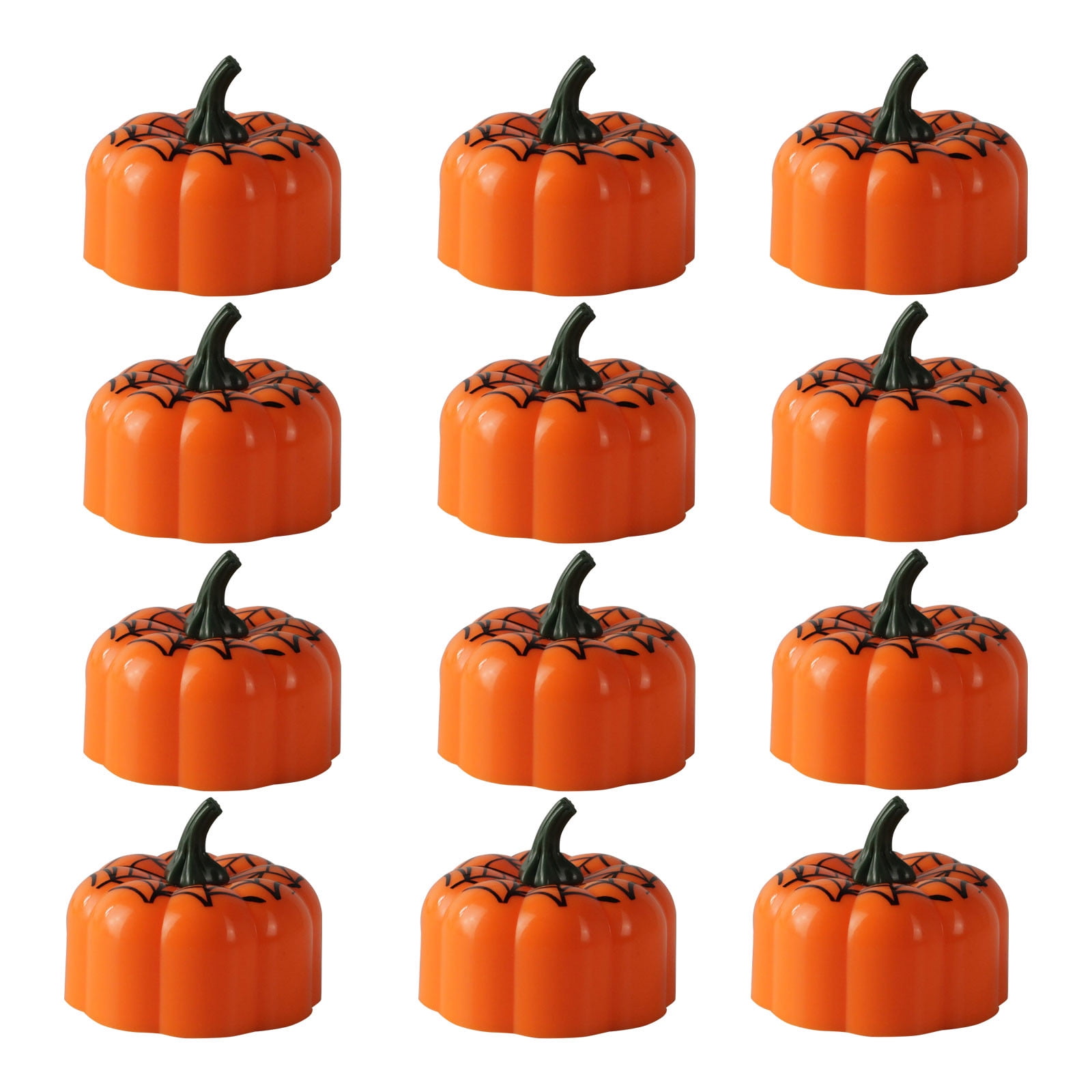 12 Pack Mini Plastic Pumpkins for Halloween Decorations, Fall Decor ...