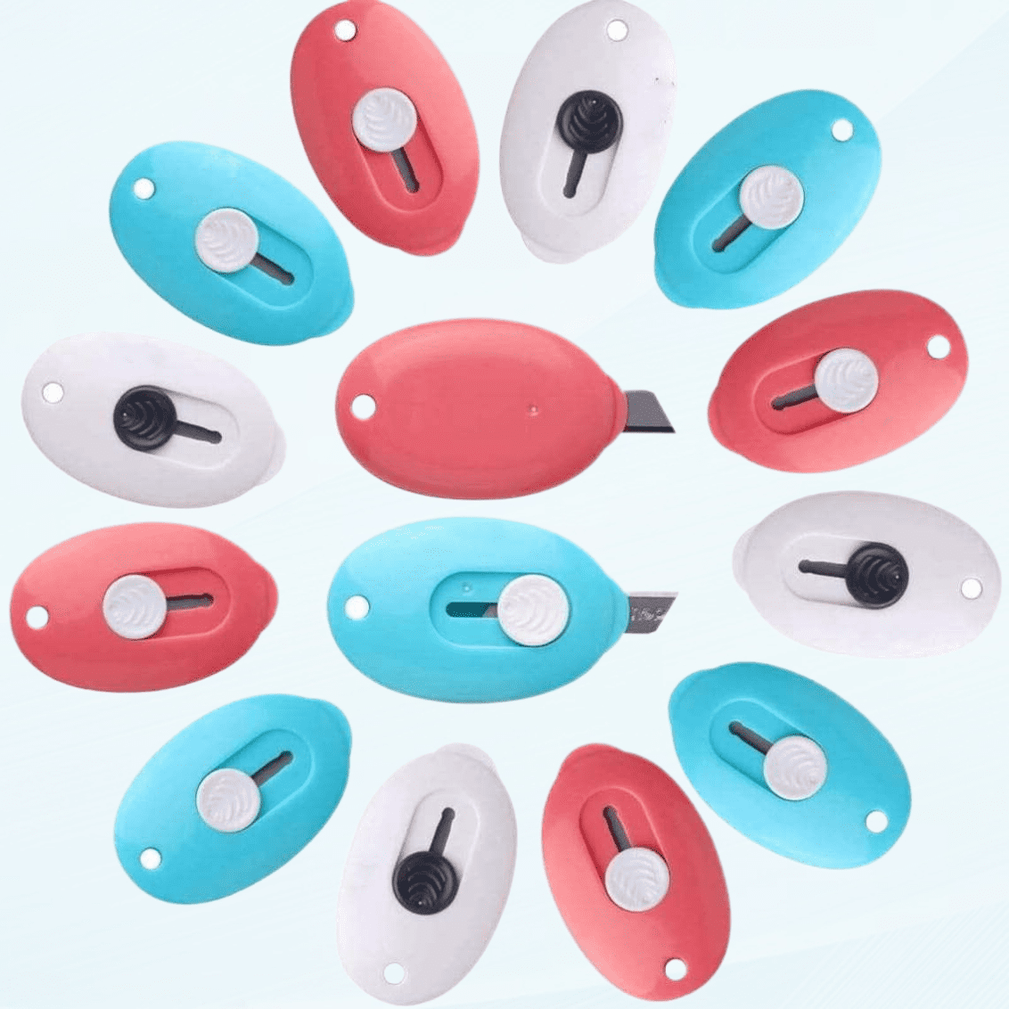 12 Pack Mini Retractable Utility Knife Box Cutter Random Color ...