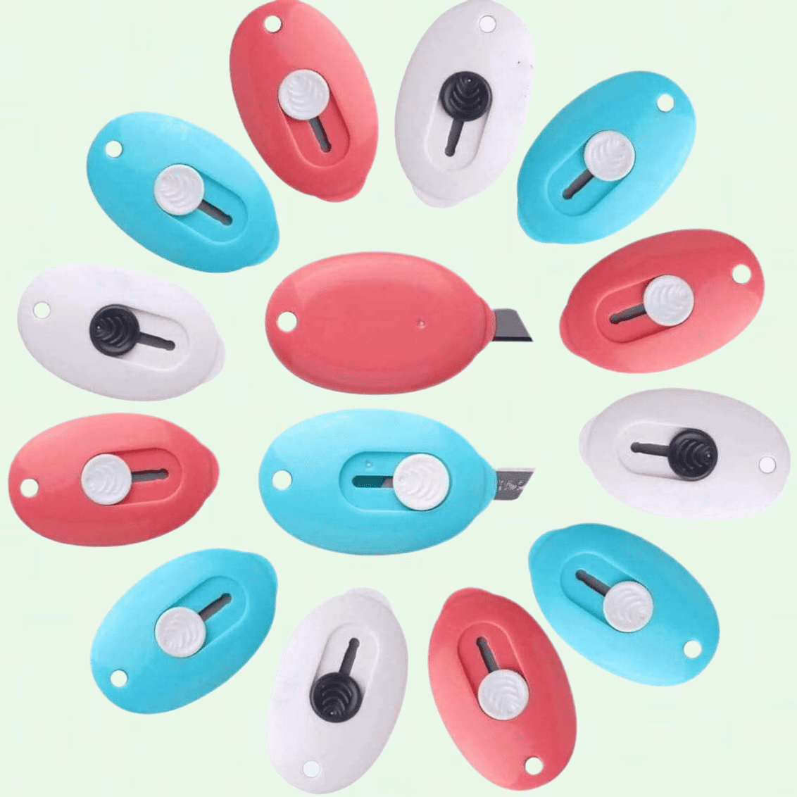 12 Pack Mini Retractable Utility Knife Box Cutter Random Color ...