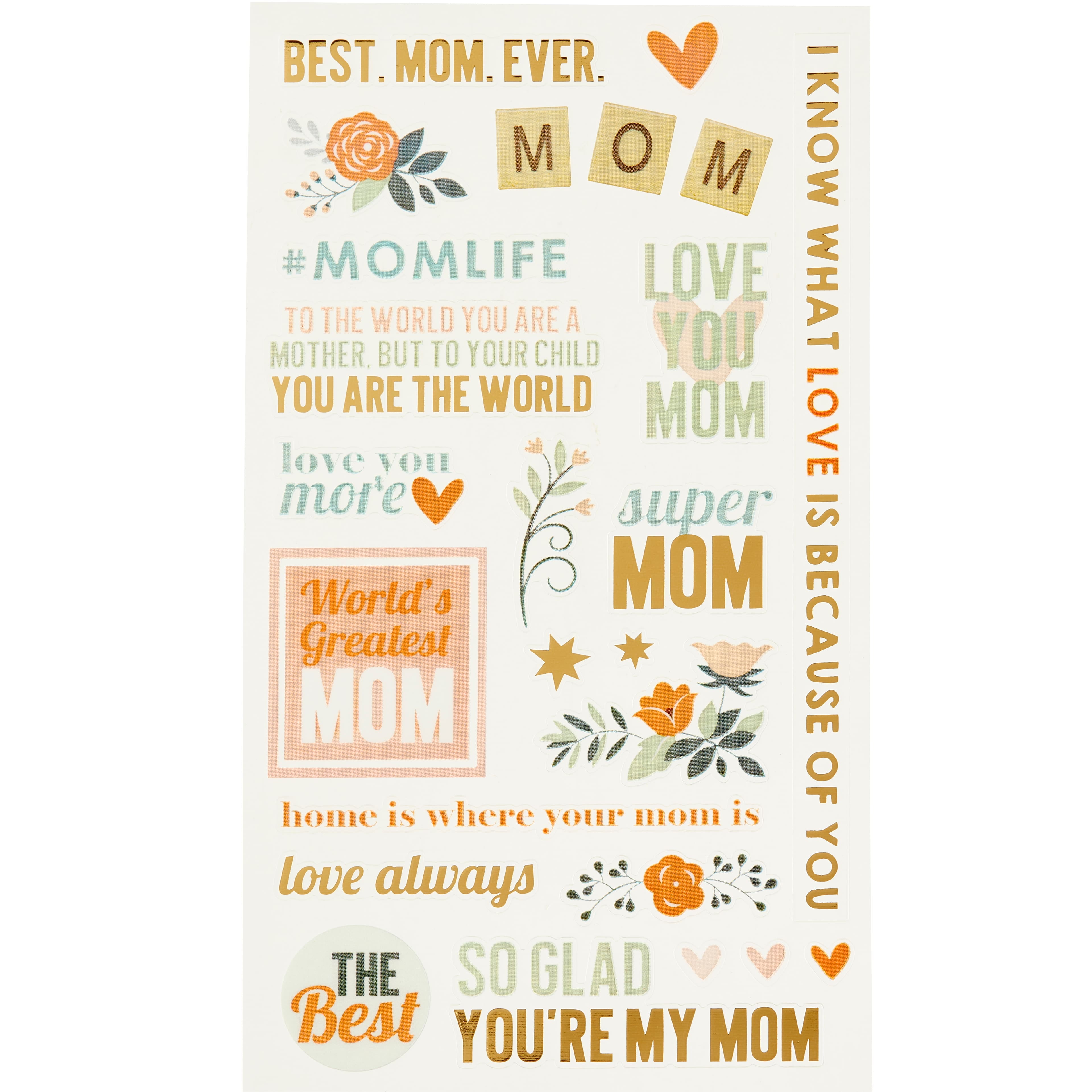 12 Pack: Mom Stickers by Recollections™ - Walmart.com