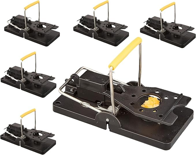 12 Pack Mouse Traps (Standard Size), Indoor/Outdoor, Reusable, EZ Set ...