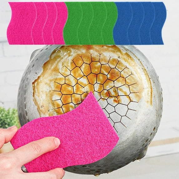 12-Pack Multi-Purpose Emery Cleaning Cloths for Pots and Pans, Non ...