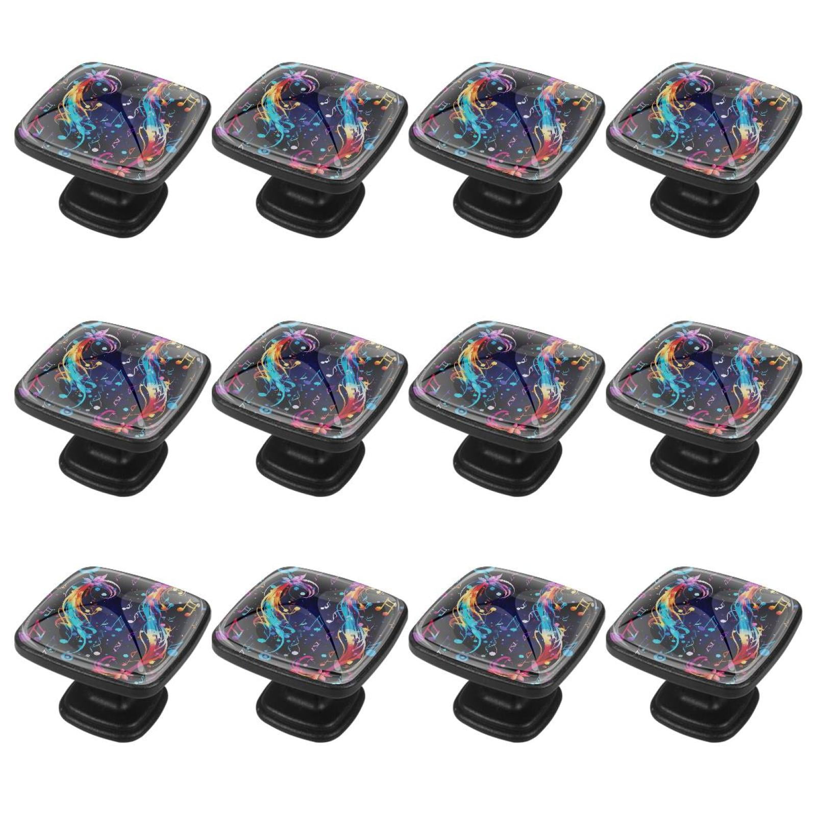 12 Pack Music Note Kitchen Cabinet Square Knob Cabinet Hardware for ...