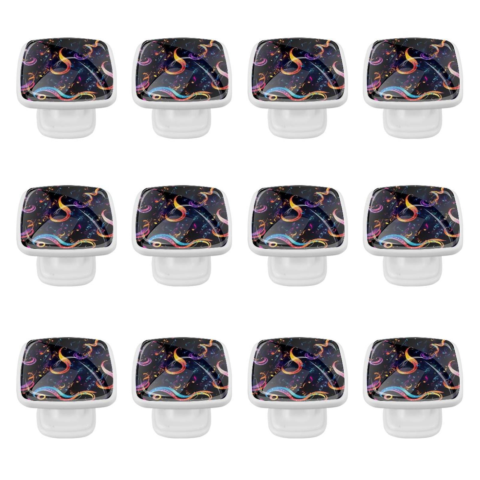 12 Pack Music Note Square Cabinet Knobs Kitchen Cabinet Pulls Cupboard ...