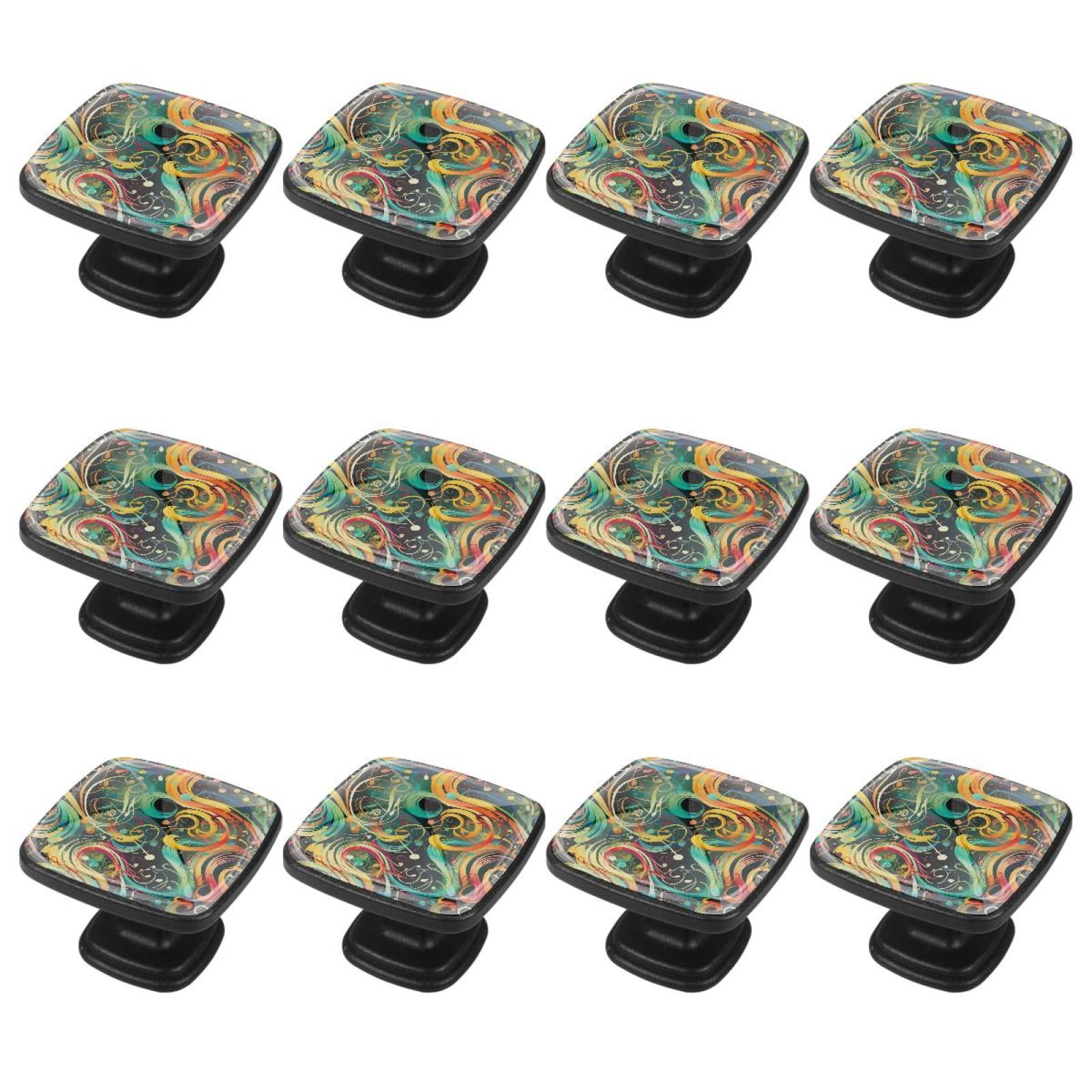 12 Pack Music Note Square Cabinet Knobs Kitchen Cabinet Pulls Cupboard ...